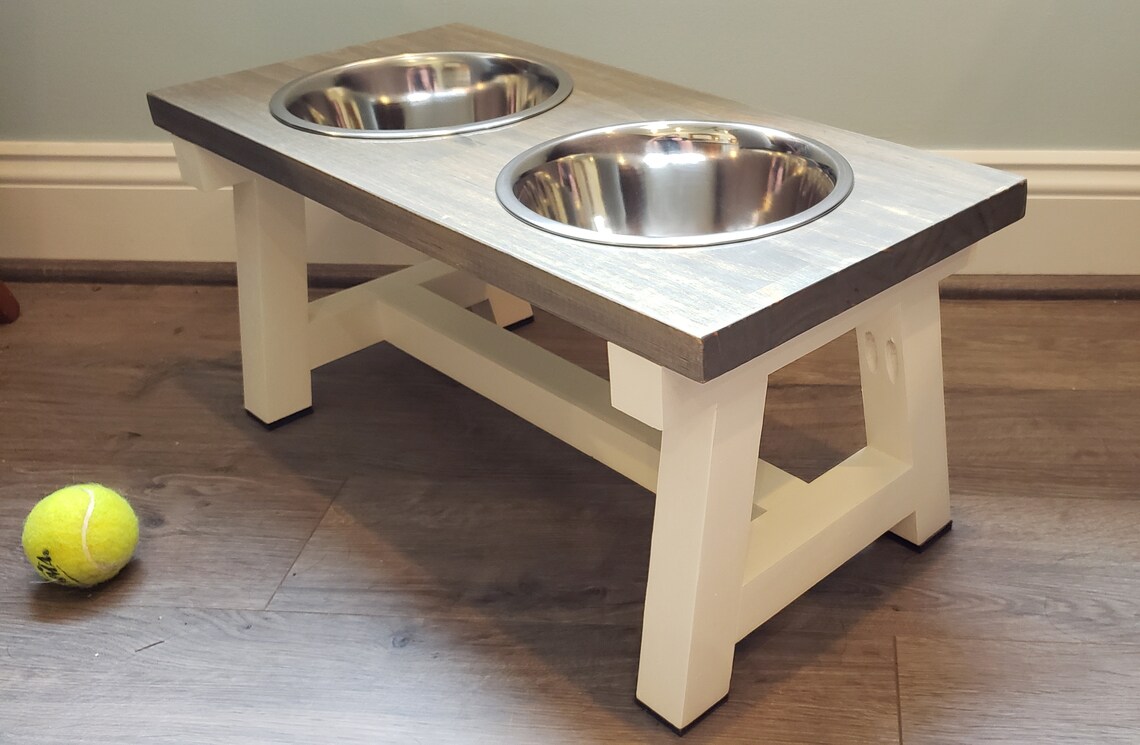 Dog Food Stand Farmhouse Style | Etsy