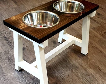 Dog Food Stand Farmhouse Style | Etsy