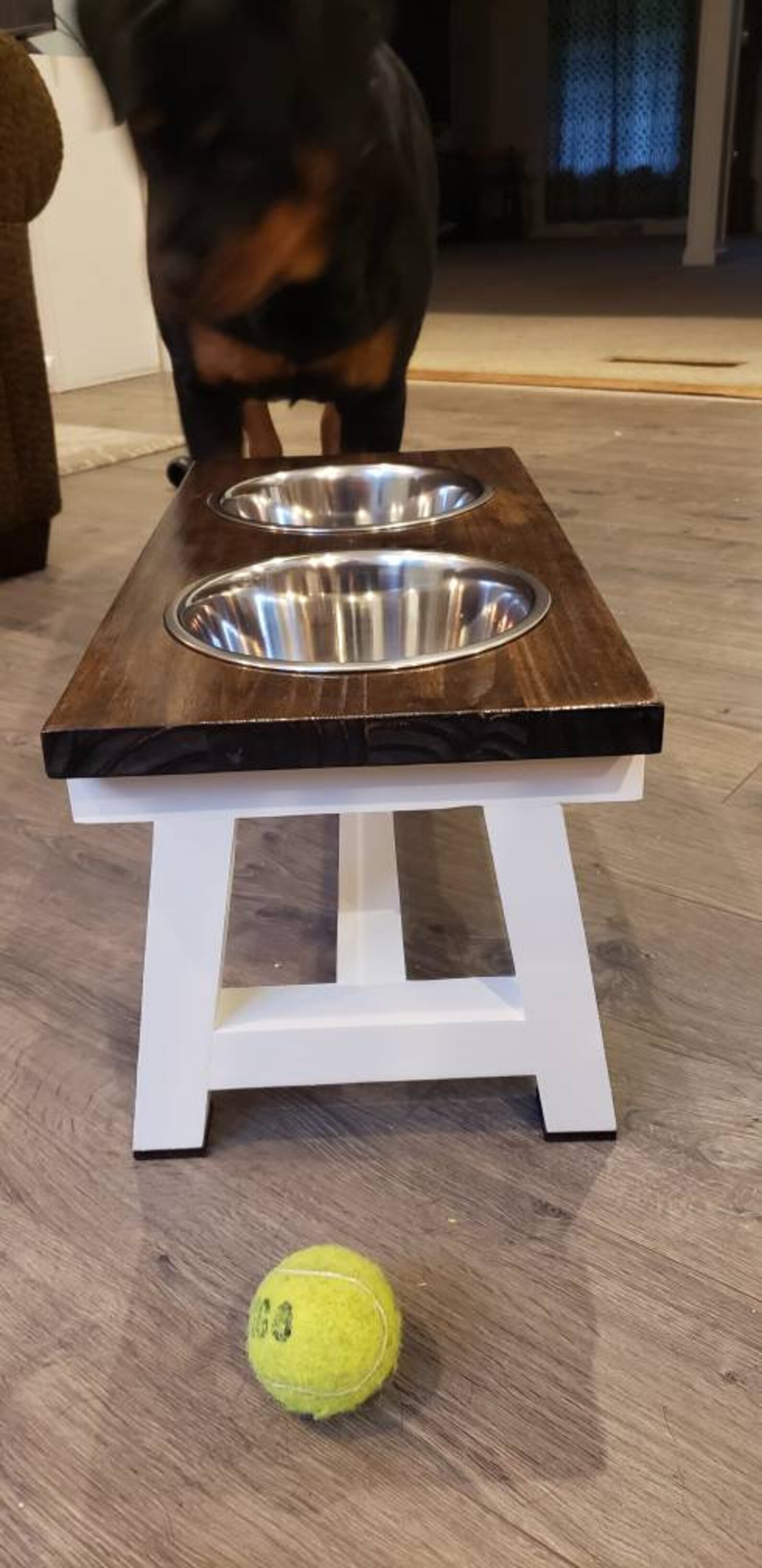 Dog Food Stand. Farmhouse Style. Bowls Included | Etsy