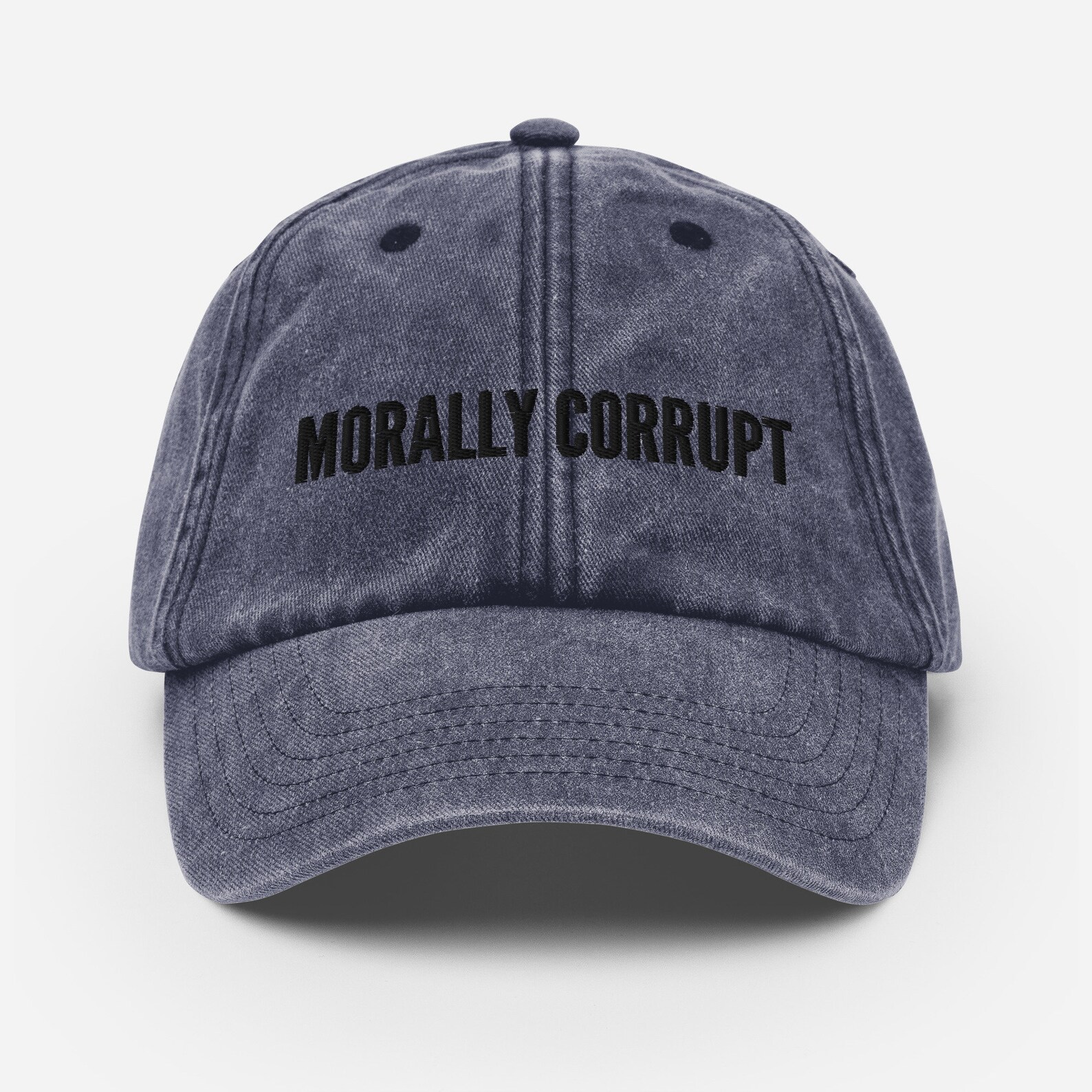 MORALLY CORRUPT Vintage Hat - Etsy