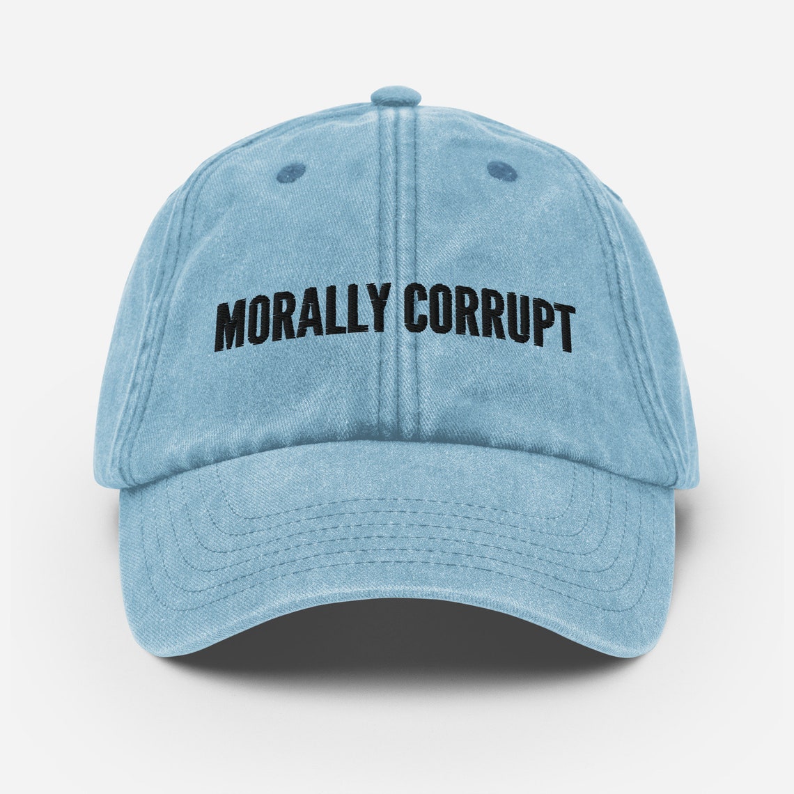 MORALLY CORRUPT Vintage Hat - Etsy