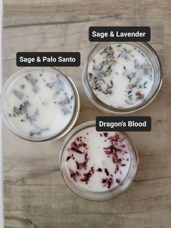Energy Clearing Cleansing Candles Sage Palo Santo sage & | Etsy
