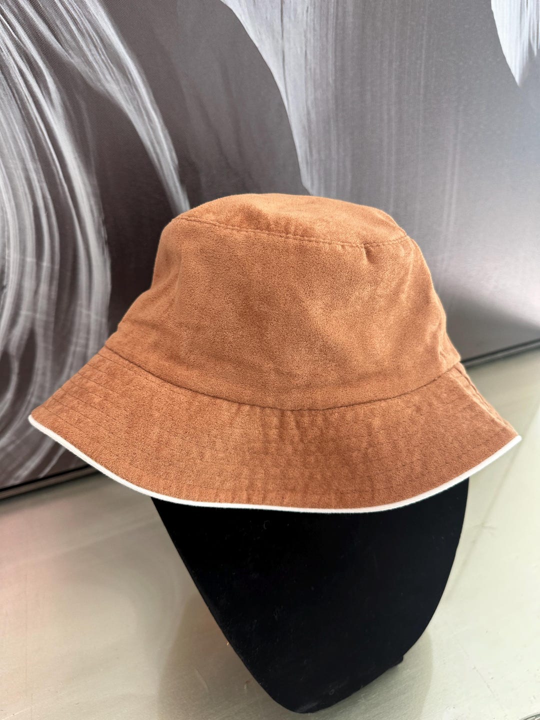 Ultra Faux Suede Bucket Hat in Brown - Etsy