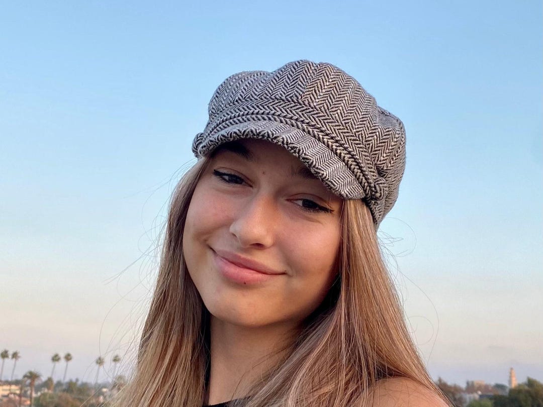 Unisex Herringbone Applejack Newsie Cap - Etsy