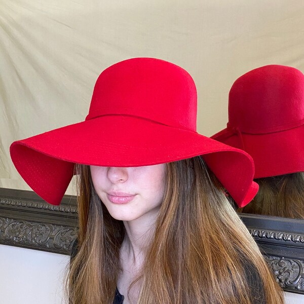 Hat With Big Brim - Etsy