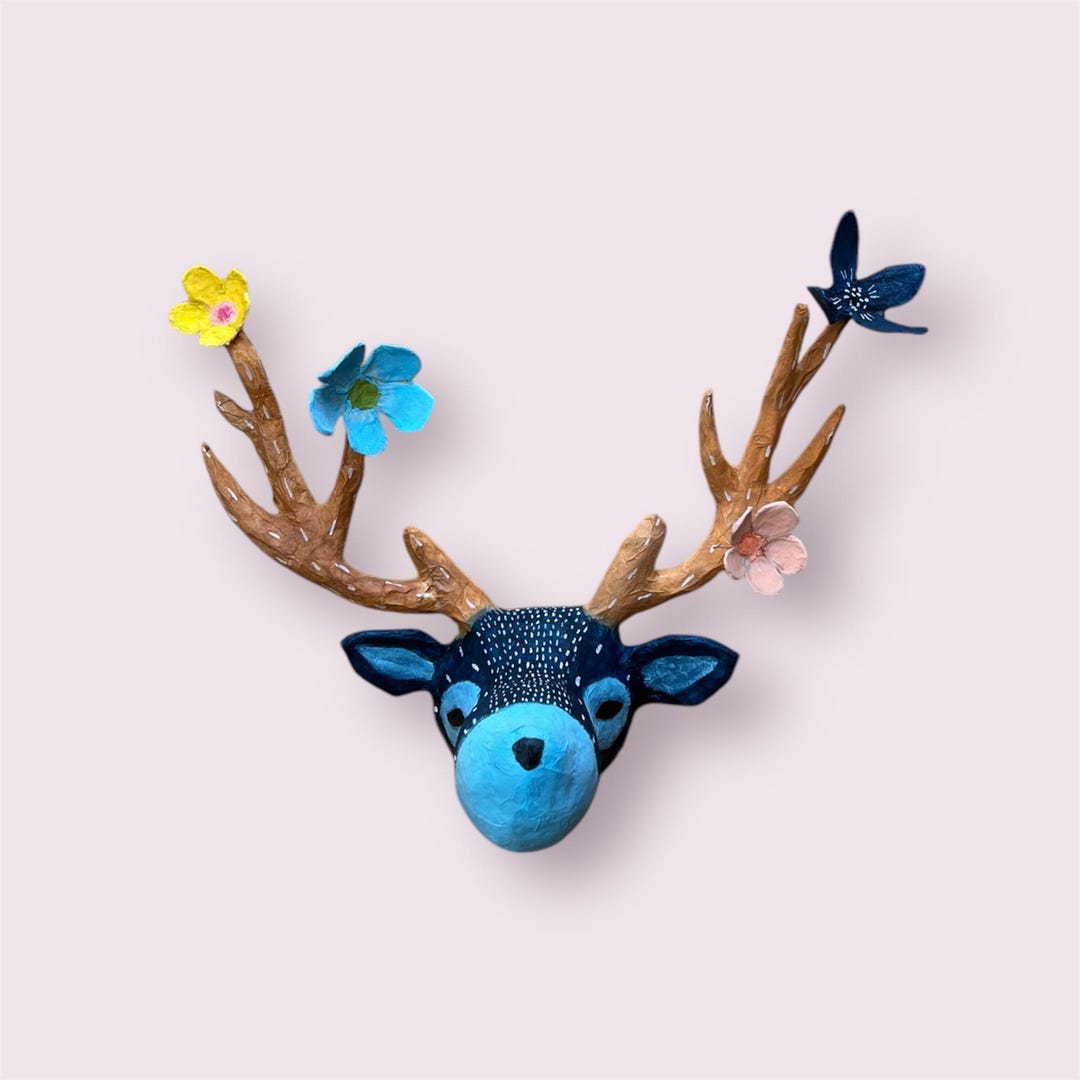 Dear Head, Venado, Alebrije, Wall Mask, Wall Art, Wall Decor, Mexican ...