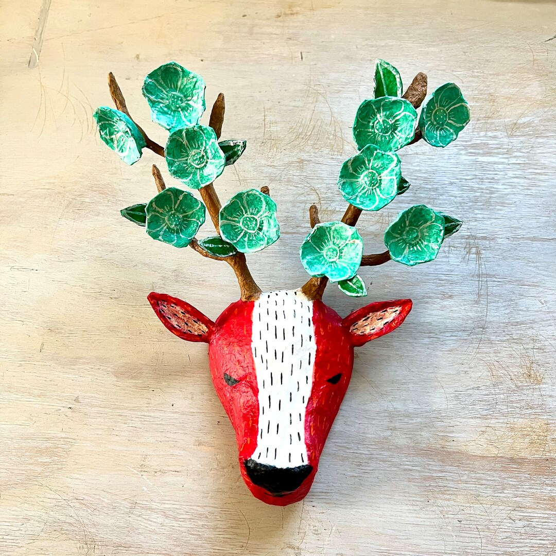 Dear Head, Venado, Alebrije, Wall Mask, Wall Art, Wall Decor, Mexican ...