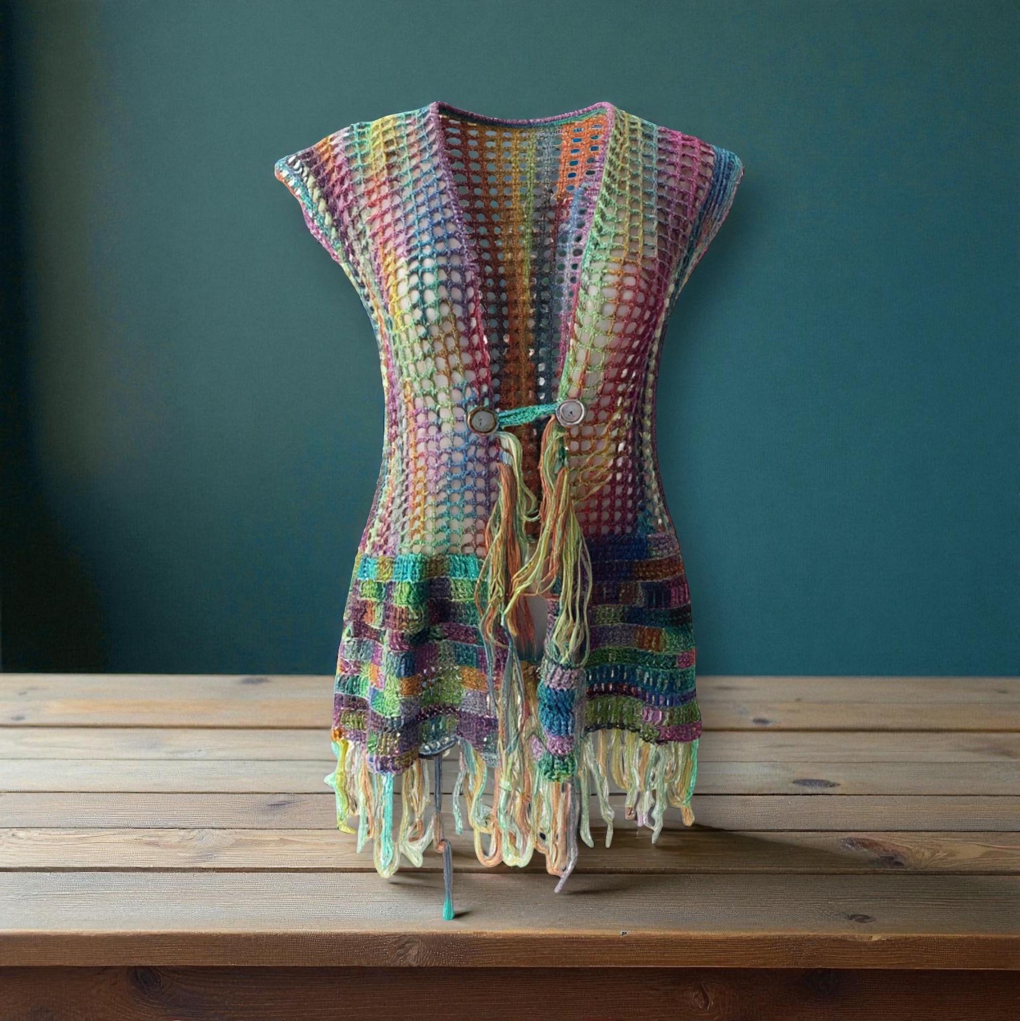 Fringed Hippie Vest Pattern - Etsy