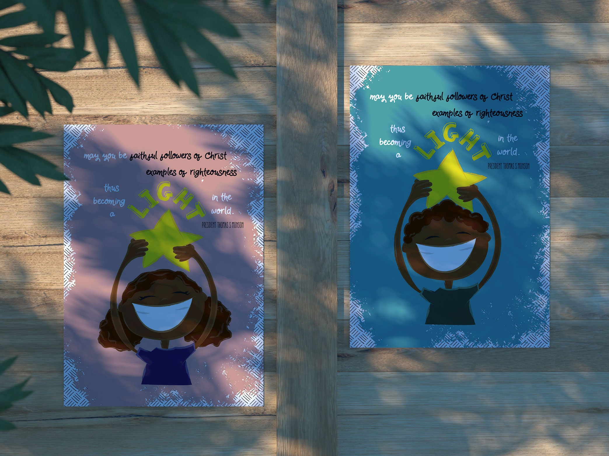 LDS Primary / Light the World / Birthday Printable / Gift Tag / Digital ...