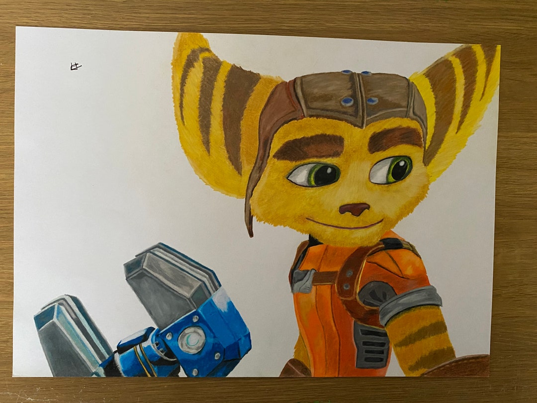 Ratchet ( Ratchet and Clank ) / A3 Detailed Drawing - Etsy