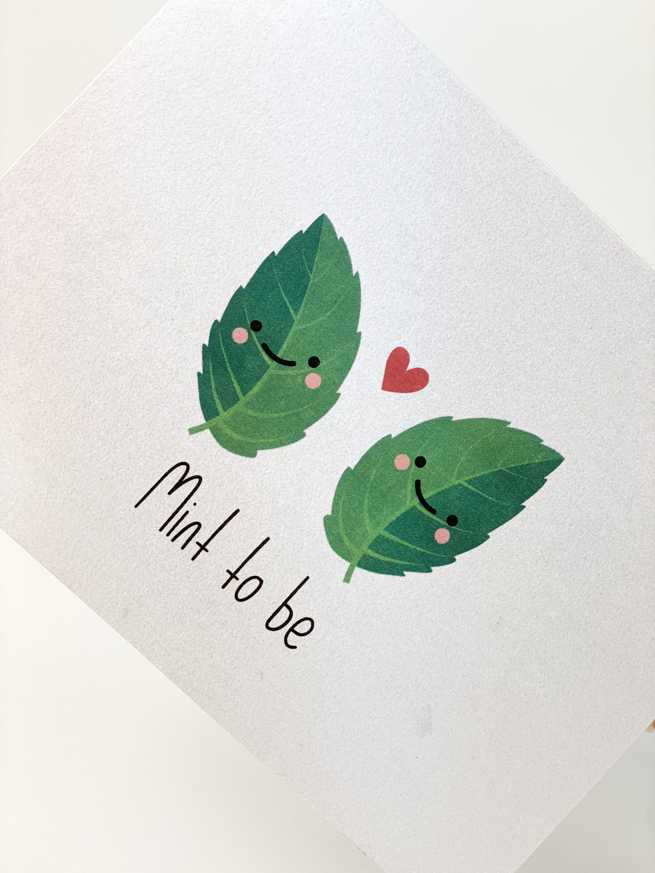 Mint to Be Cute Pun Card With Matching Envelope | Etsy