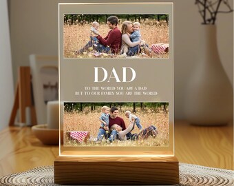 Daddy Gift Personalised Glass Token, Paperweight Fathers Day Gift ...