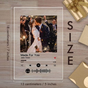 Personalized Song Acrylic Plaque, Personalized Gift, Wedding Gift ...