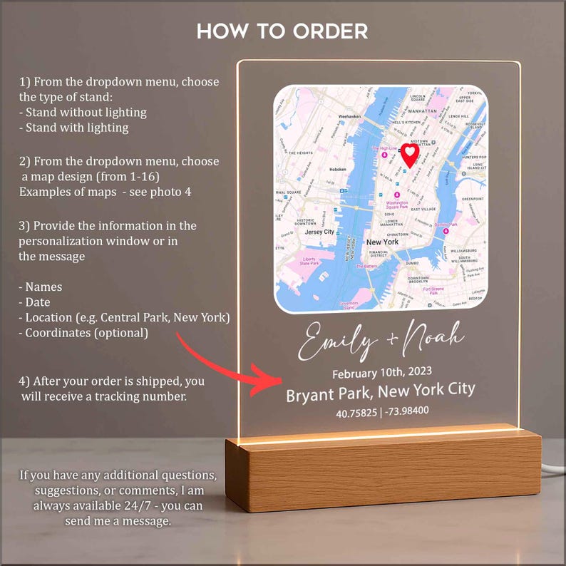 Personalized First Date Map, Where We Met Map Plaque, Where It All ...