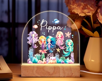 Mermaid Night Light - Etsy