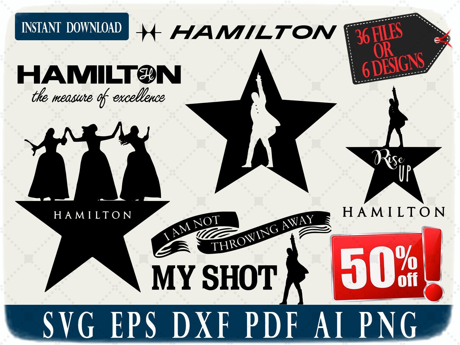 Hamilton Svg Hamilton Vector American Musical Broadway | Etsy