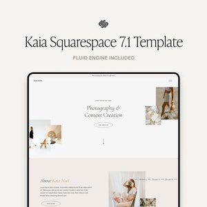 Kaia Squarespace 7.1 Website Template | Modern Squarespace Template Design | 9 Pages | Fluid ...