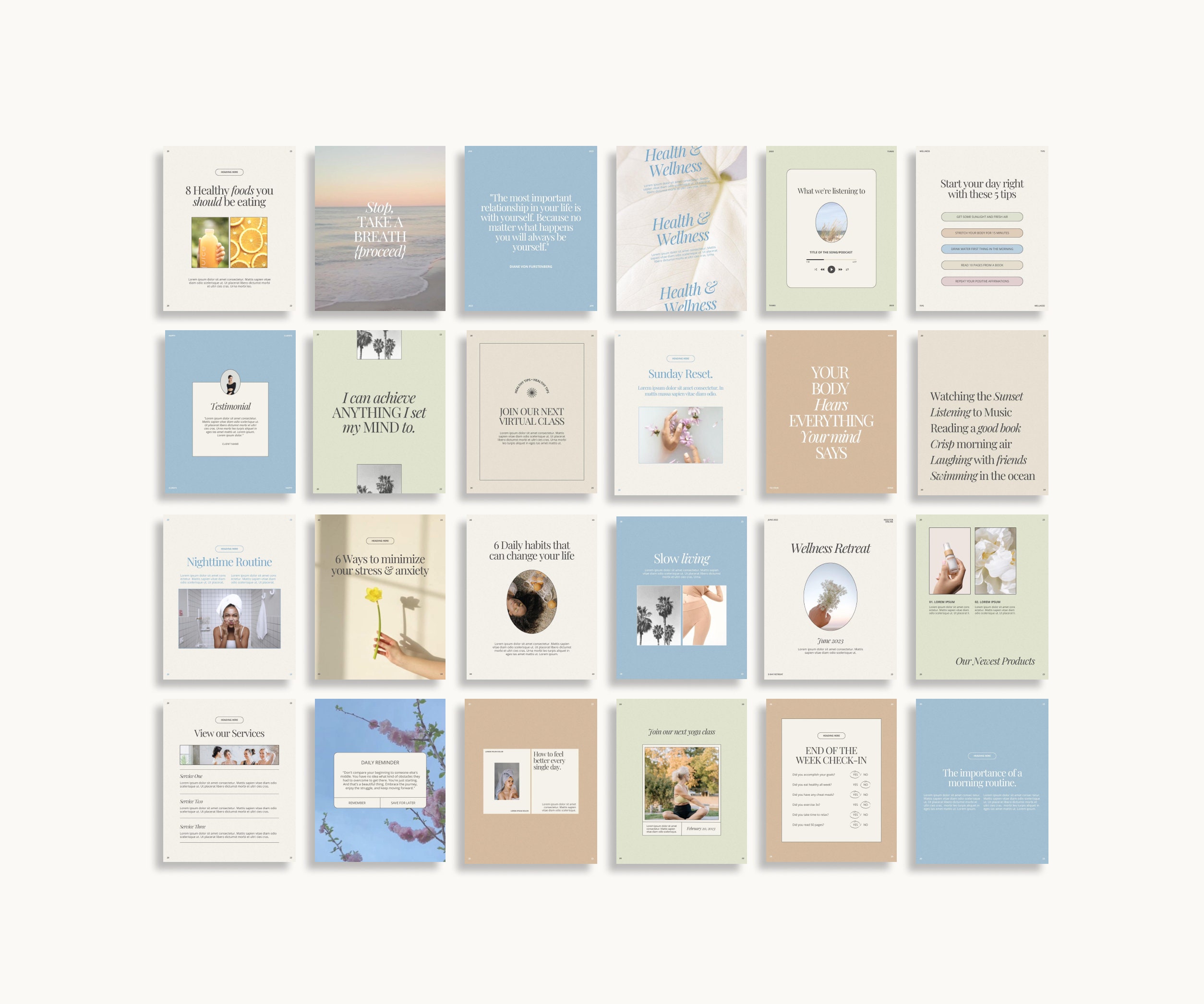 Soma Portrait Instagram Template | Designed in Canva | Wellness ...