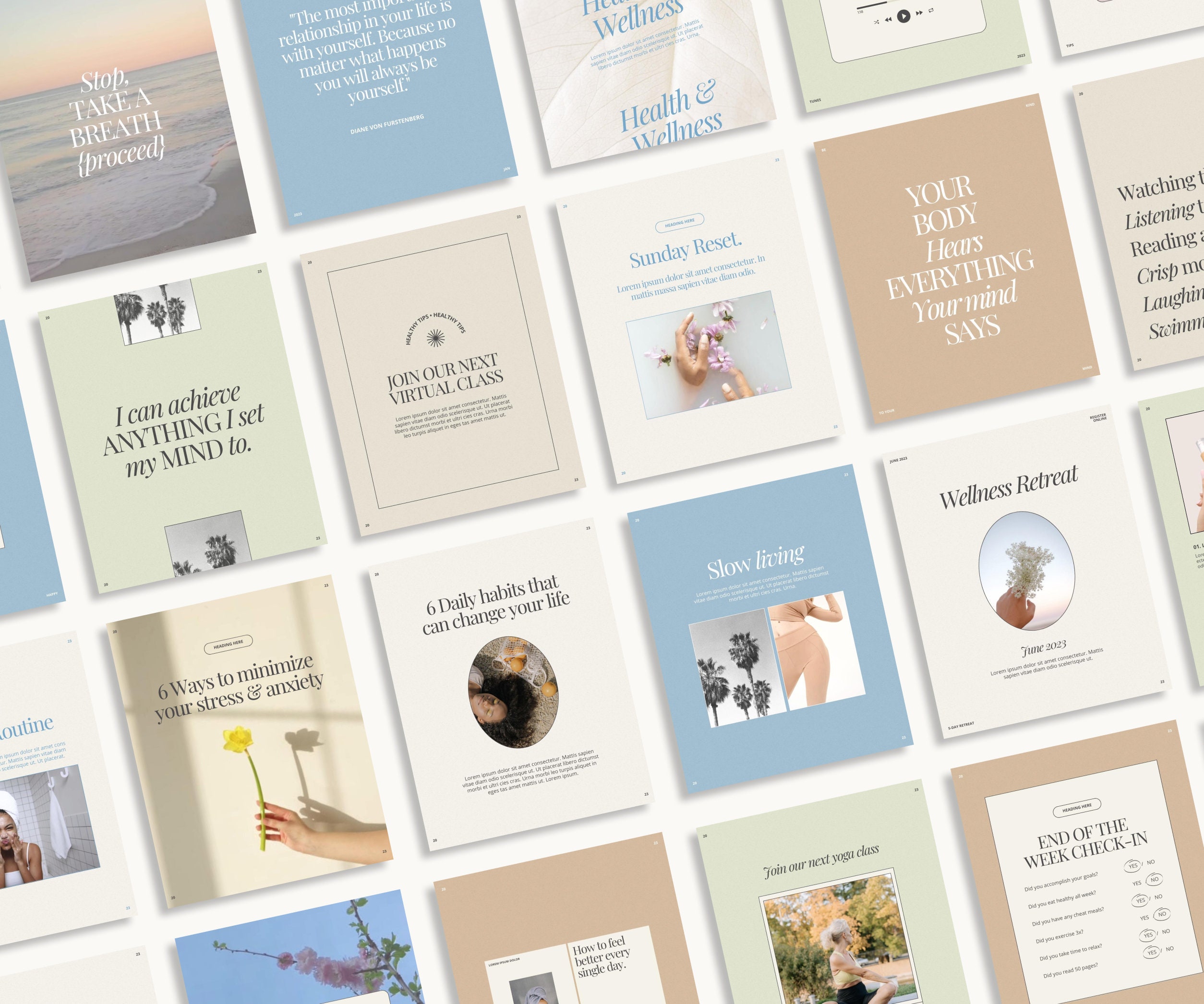 Soma Portrait Instagram Template | Designed in Canva | Wellness ...