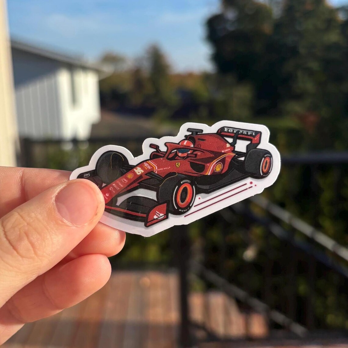 Charles Leclerc Ferrari F1 Car (SF-24) | Sticker - Etsy