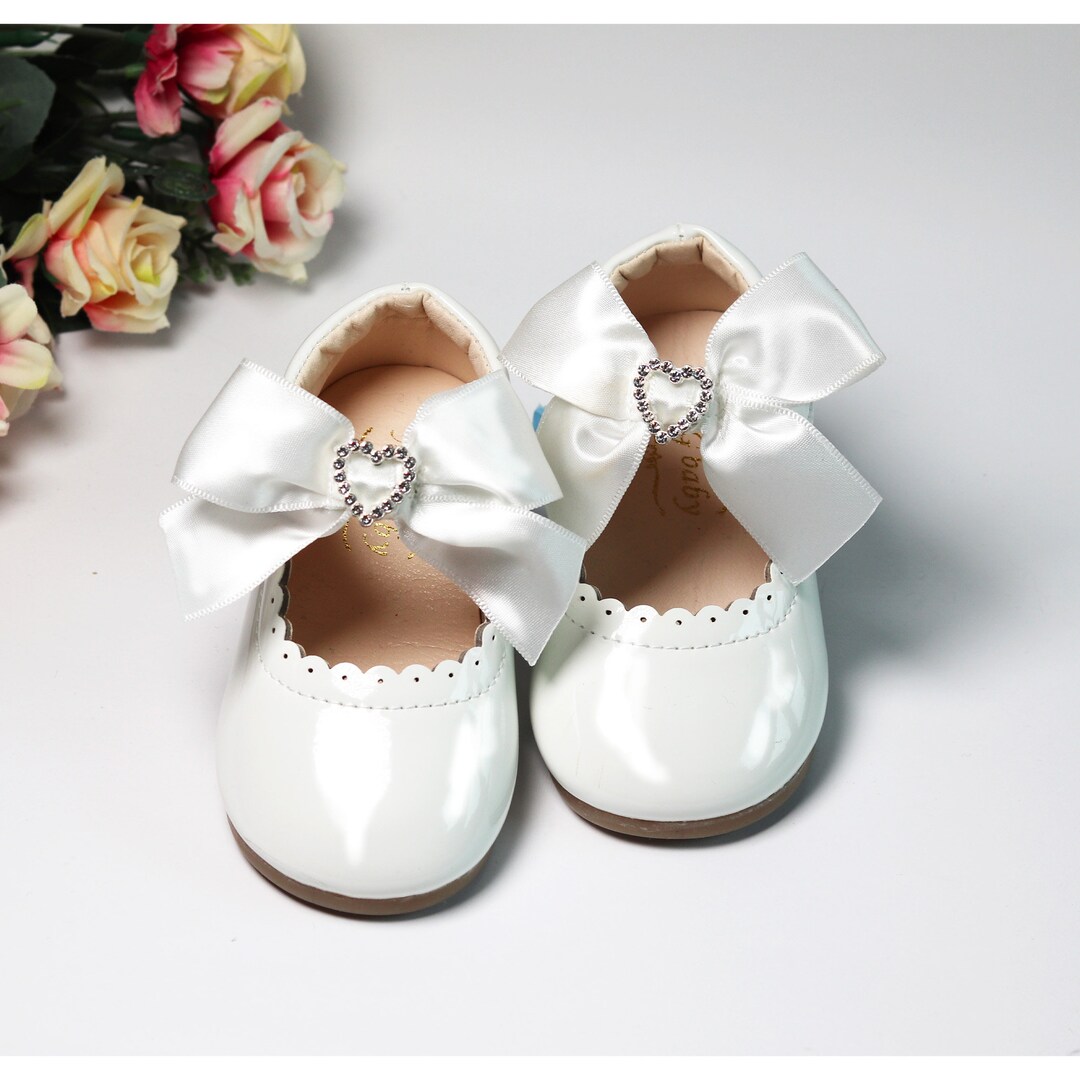 Baby Girl White Mary Jane Patent Leather Shoes White Baby - Etsy