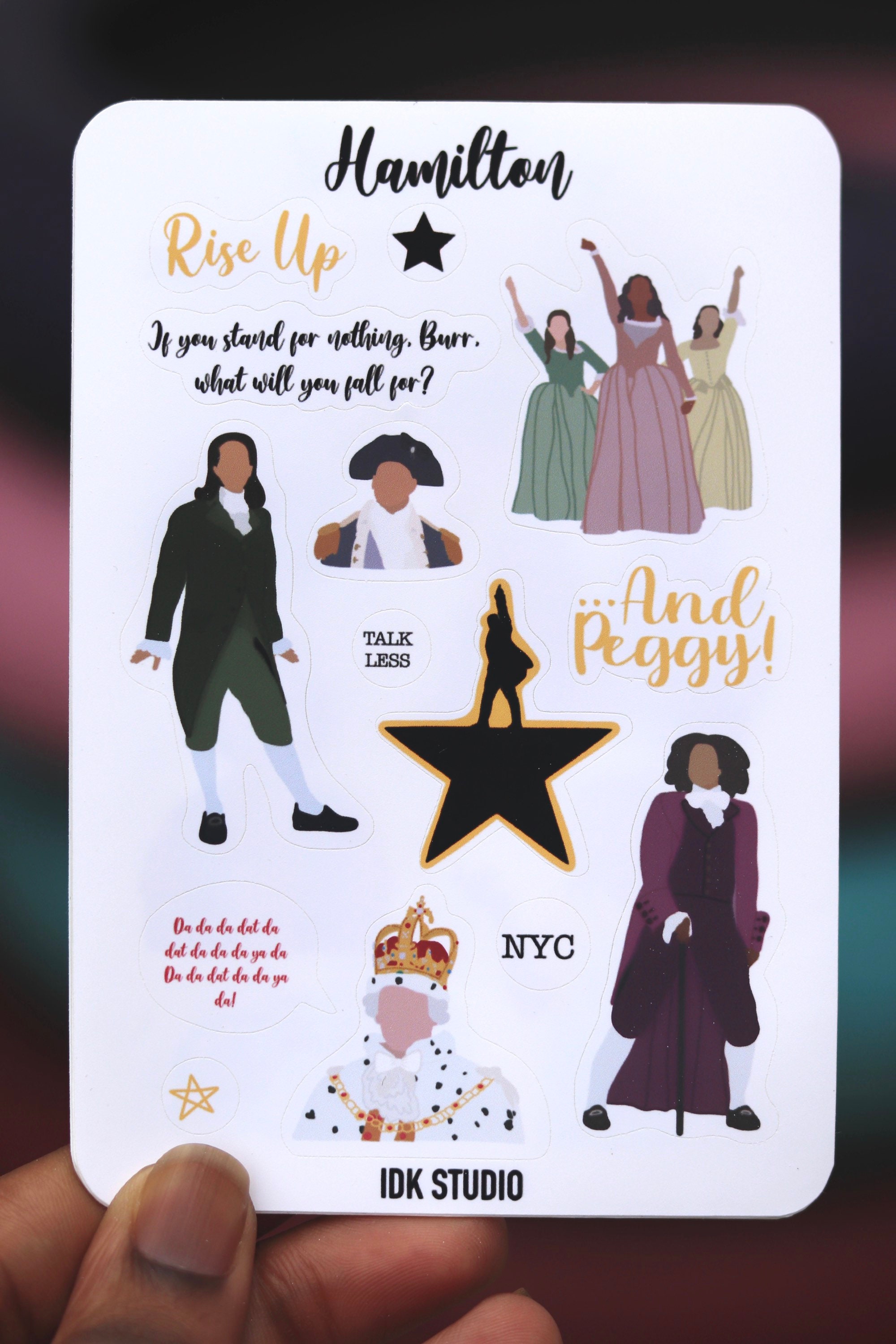 Hamilton inspired sticker sheets Planner stickers Sticker | Etsy