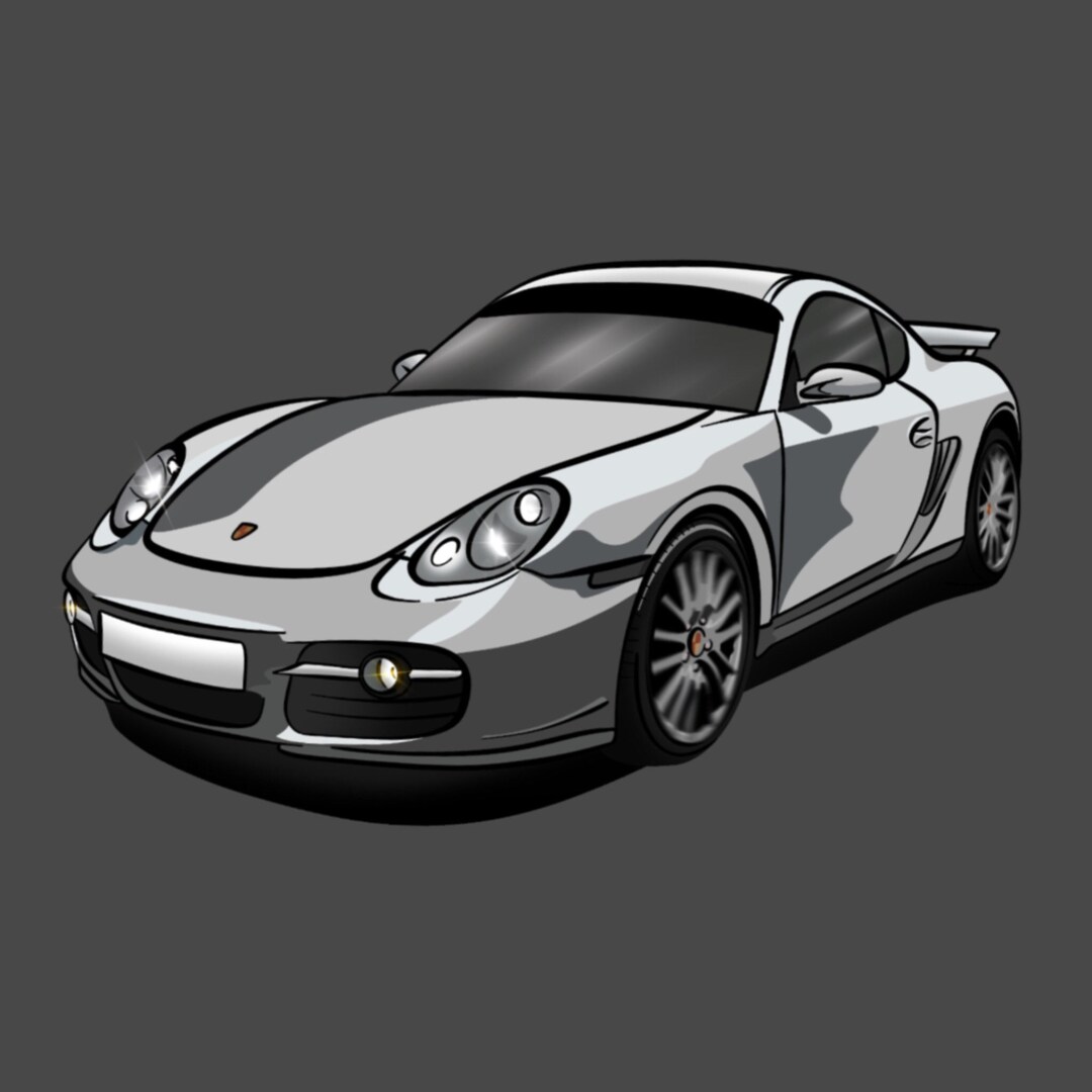 Personalised Custom Cartoon Car Portrait Digital Shauna Illustrations ...