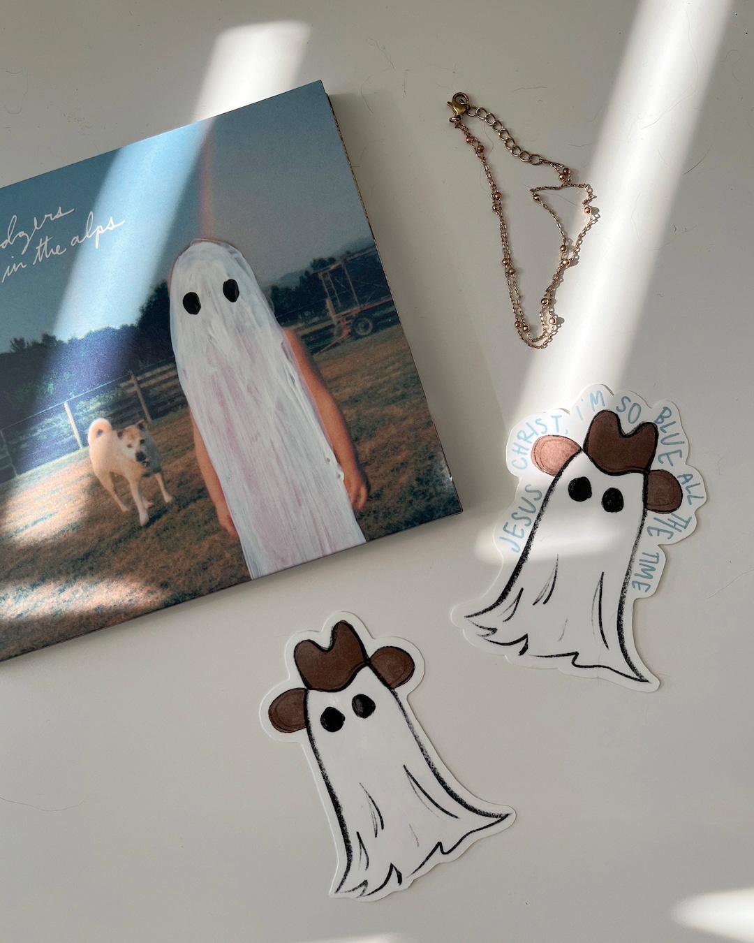 Funeral Ghost Phoebe Bridges Sticker - Stranger in the Alps - Etsy