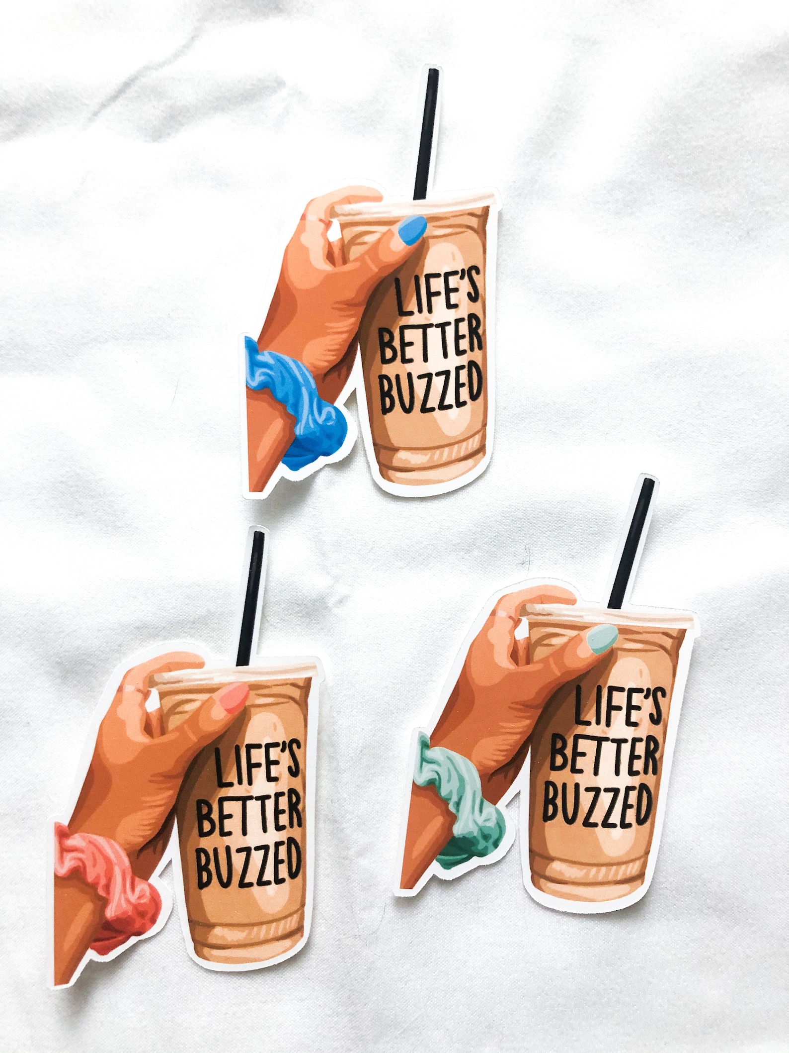 Life's better buzzed coffee sticker | Etsy