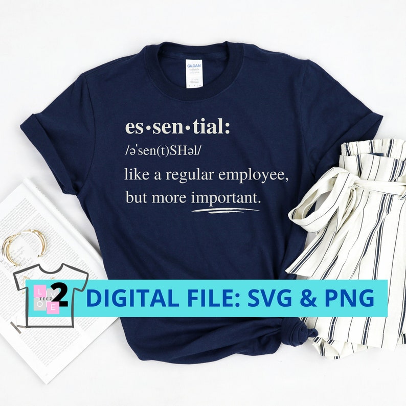 Essential Definition SGV PNG | Staff Appreciation Gift | Essential ...