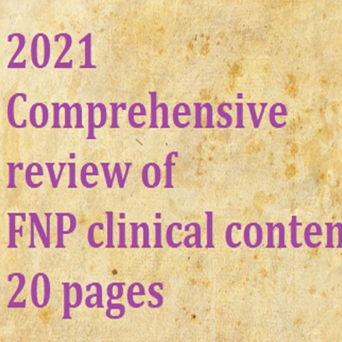 2021 Comprehensive Review of FNP Clinical Content 20 Pages - Etsy