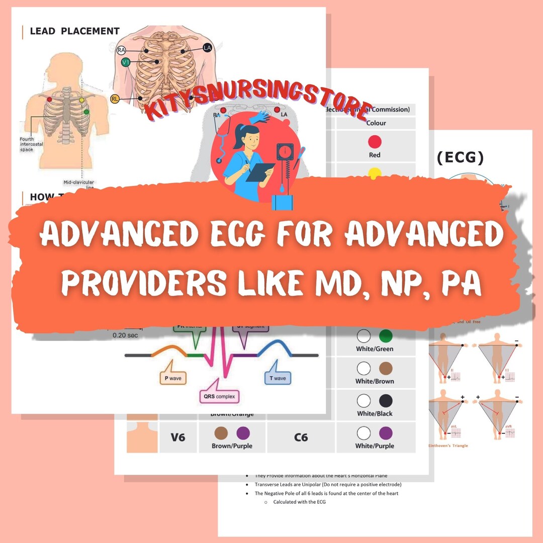 Advanced ECG for Advanced Providers Like MD, NP, Pa and Other 8 Pages ...