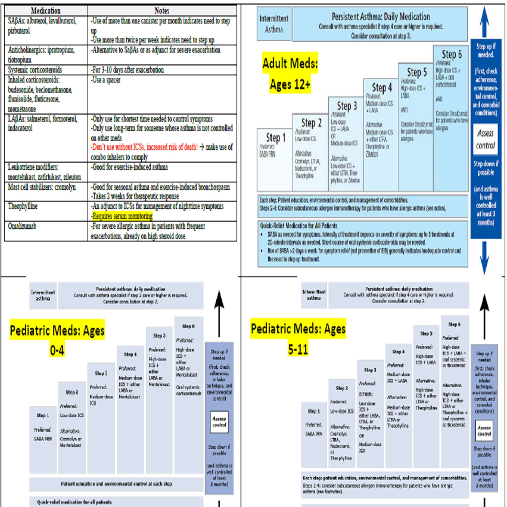 Quick Clinical Guidelines Review Great to Print Out for Clinicals 40 ...