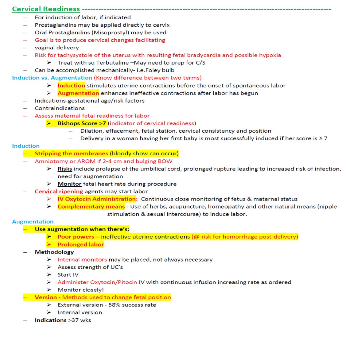 Labor and Delivery Complication Notes / Complicated Birth Notes 7 Pages ...