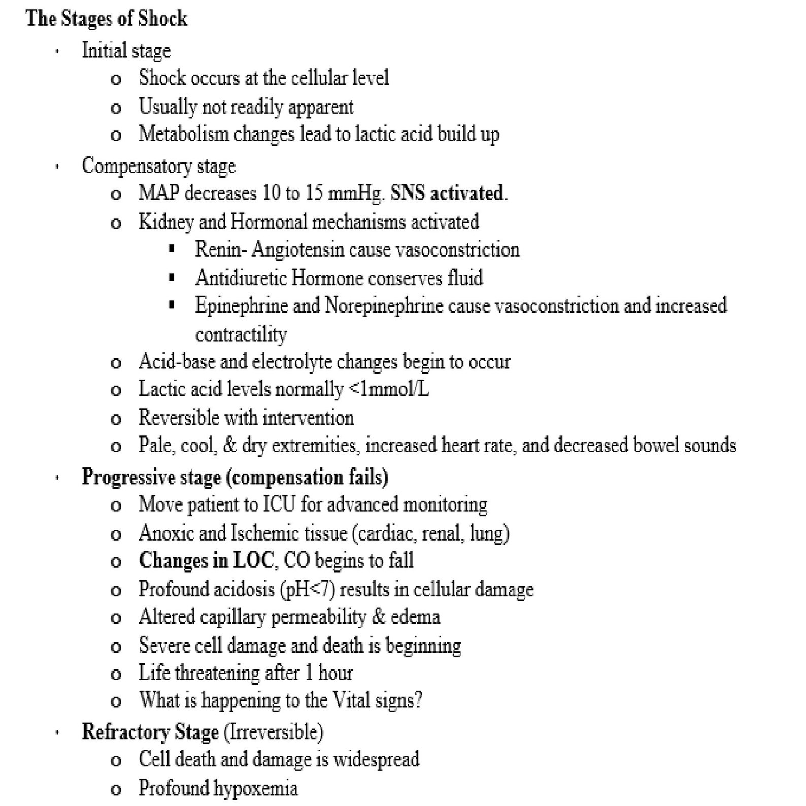 Sepsis, Shock and Mods Nursing Critical Care Notes 12 Pages - Etsy