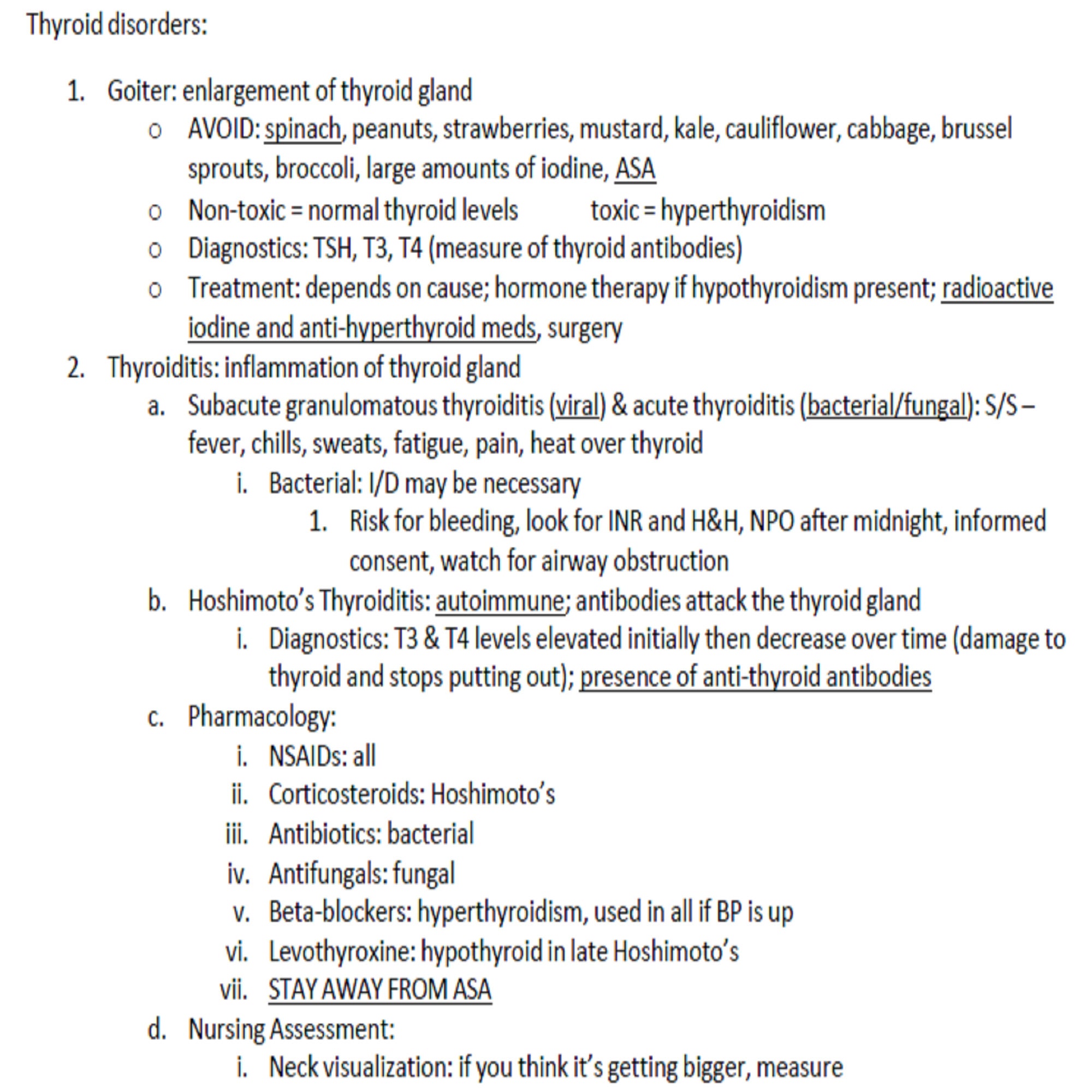 Colorful Endocrinology Disorders Nursing Notes 9 Pages Instant - Etsy