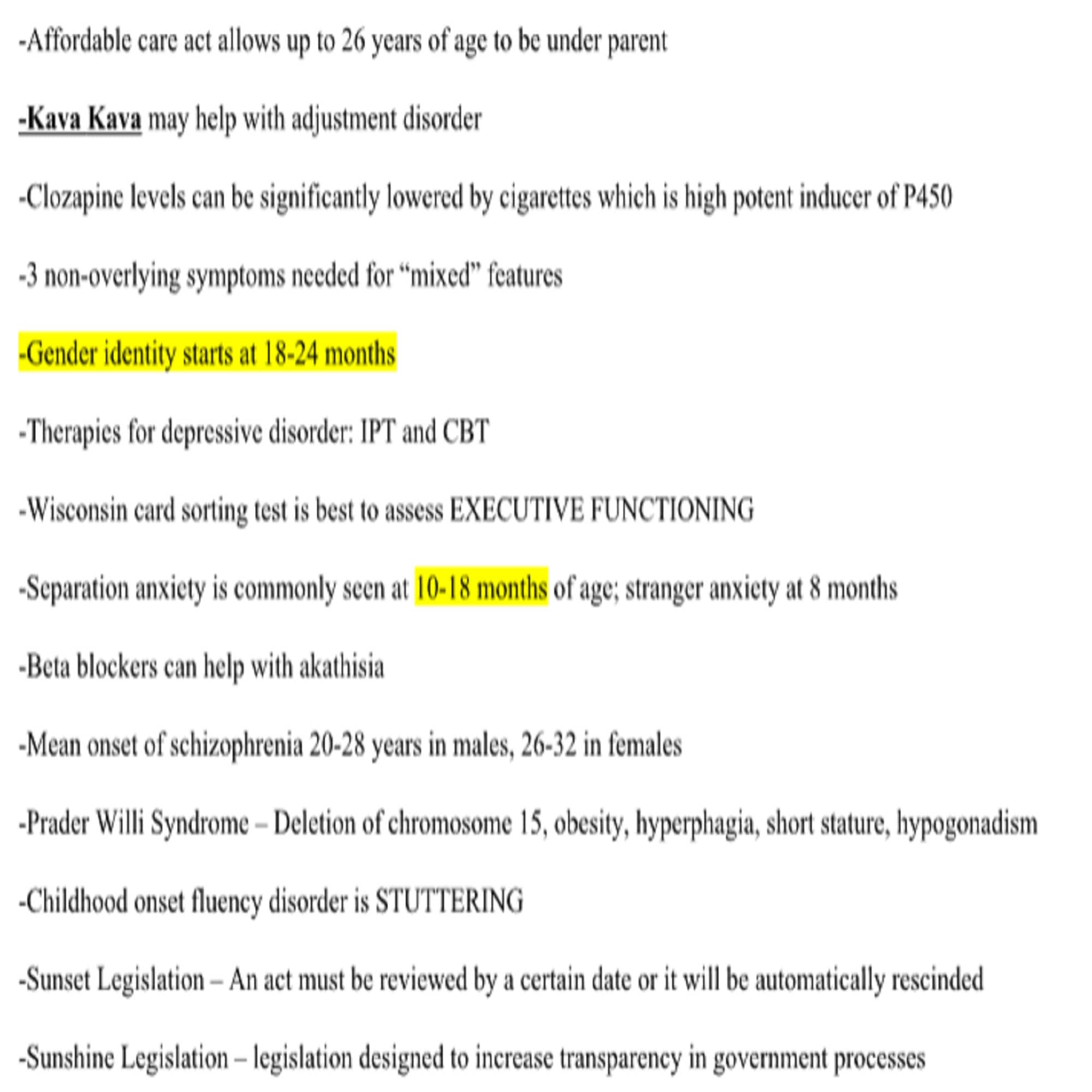 PMHNP Quick Review and Cheat Sheets Your Must Know for Exam 10+ Pages ...