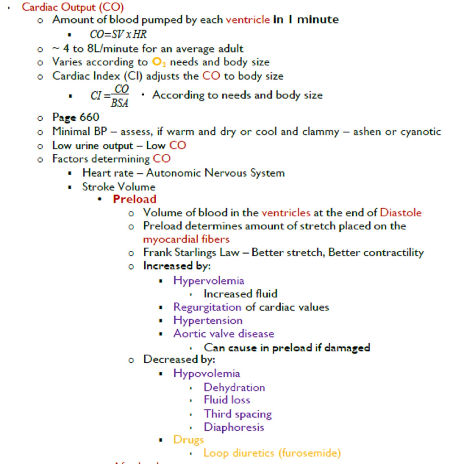 Colorful Cardiac Nursing Study Guide 28 Pages PDF Instant Digital ...
