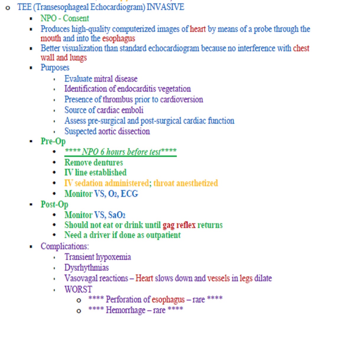 Colorful Cardiac Nursing Study Guide 28 Pages PDF Instant Digital ...