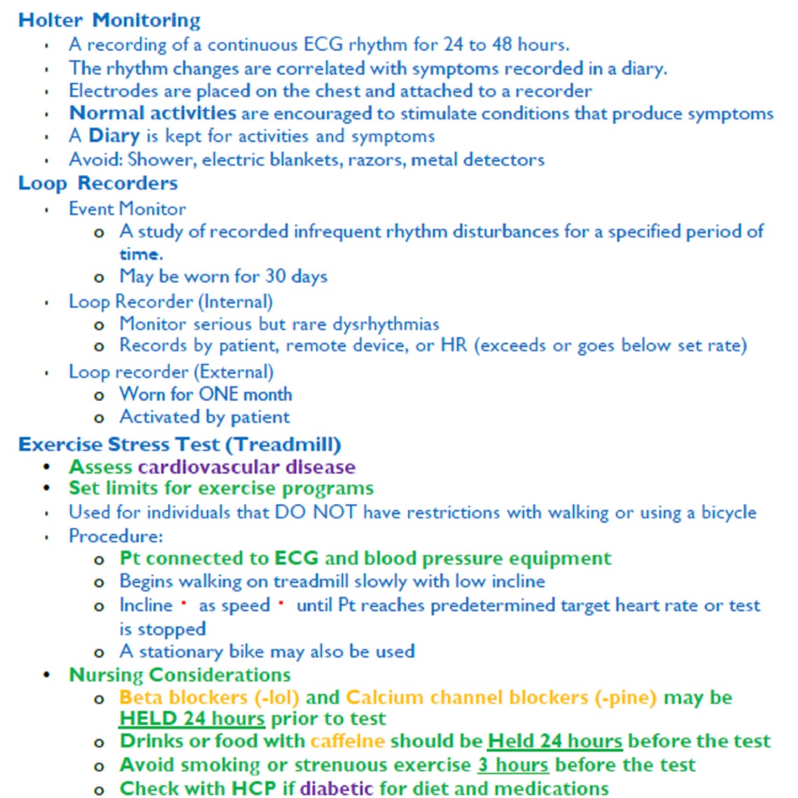 Colorful Cardiac Nursing Study Guide 28 Pages PDF Instant Digital ...