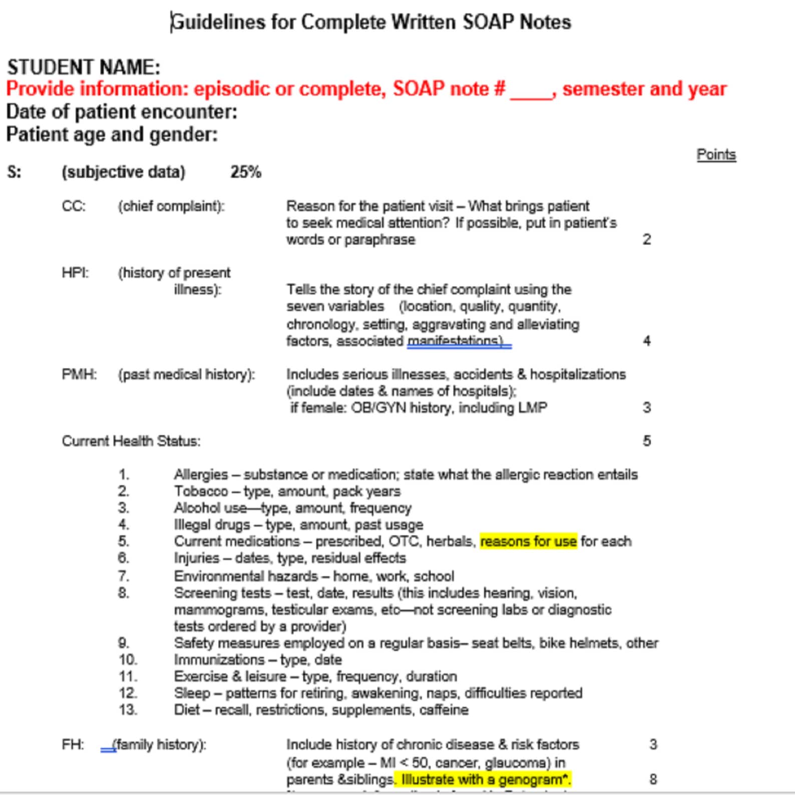 Best SOAP Note Template 2 Pages and 2 Bonus Pages With Guidelines for ...