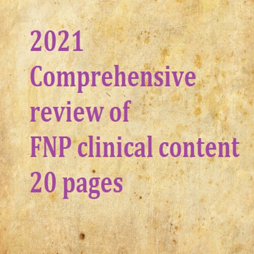 2021 Comprehensive Review of FNP Clinical Content 20 Pages - Etsy