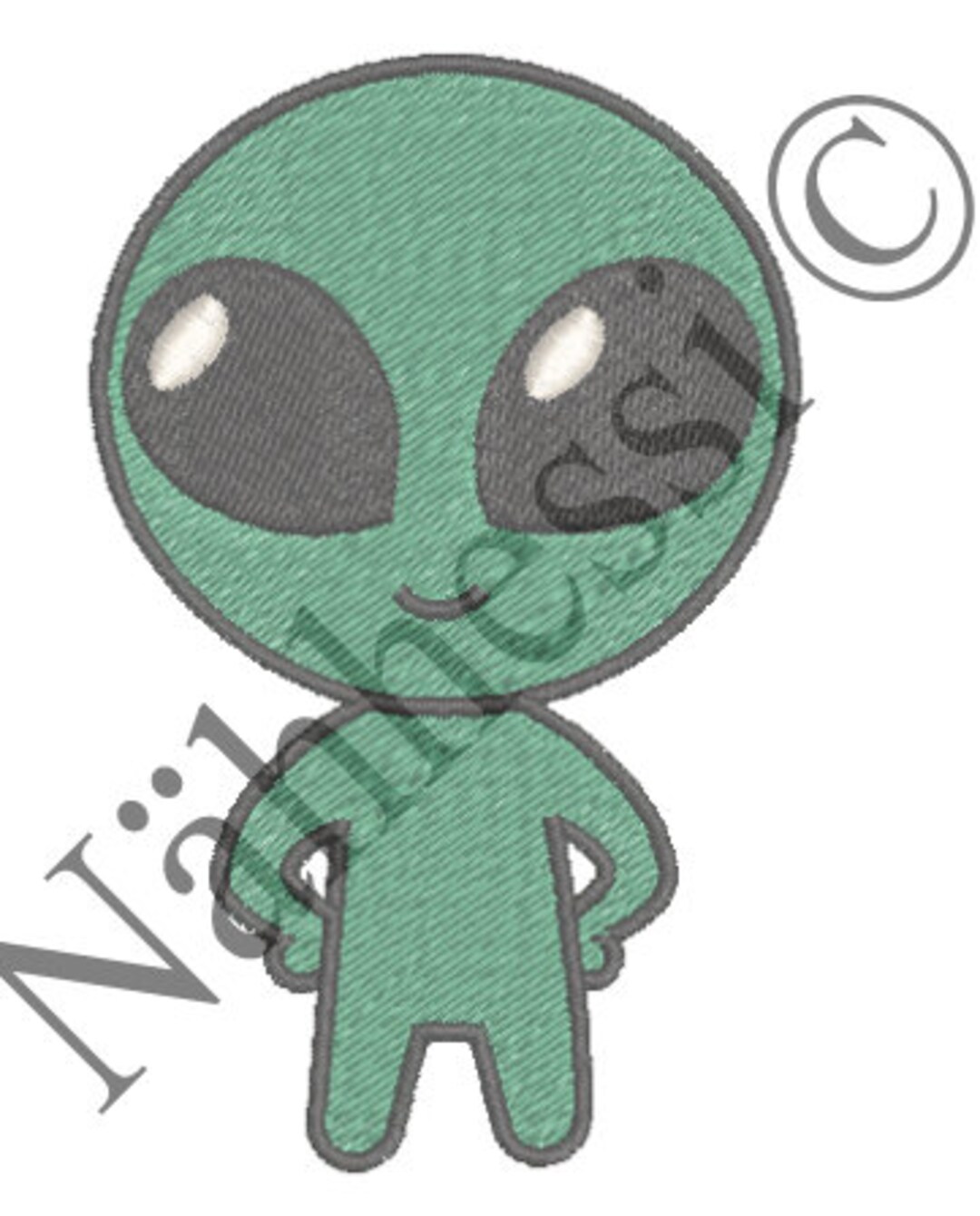 Embroidery Files 2 Aliens 10x10 - Etsy