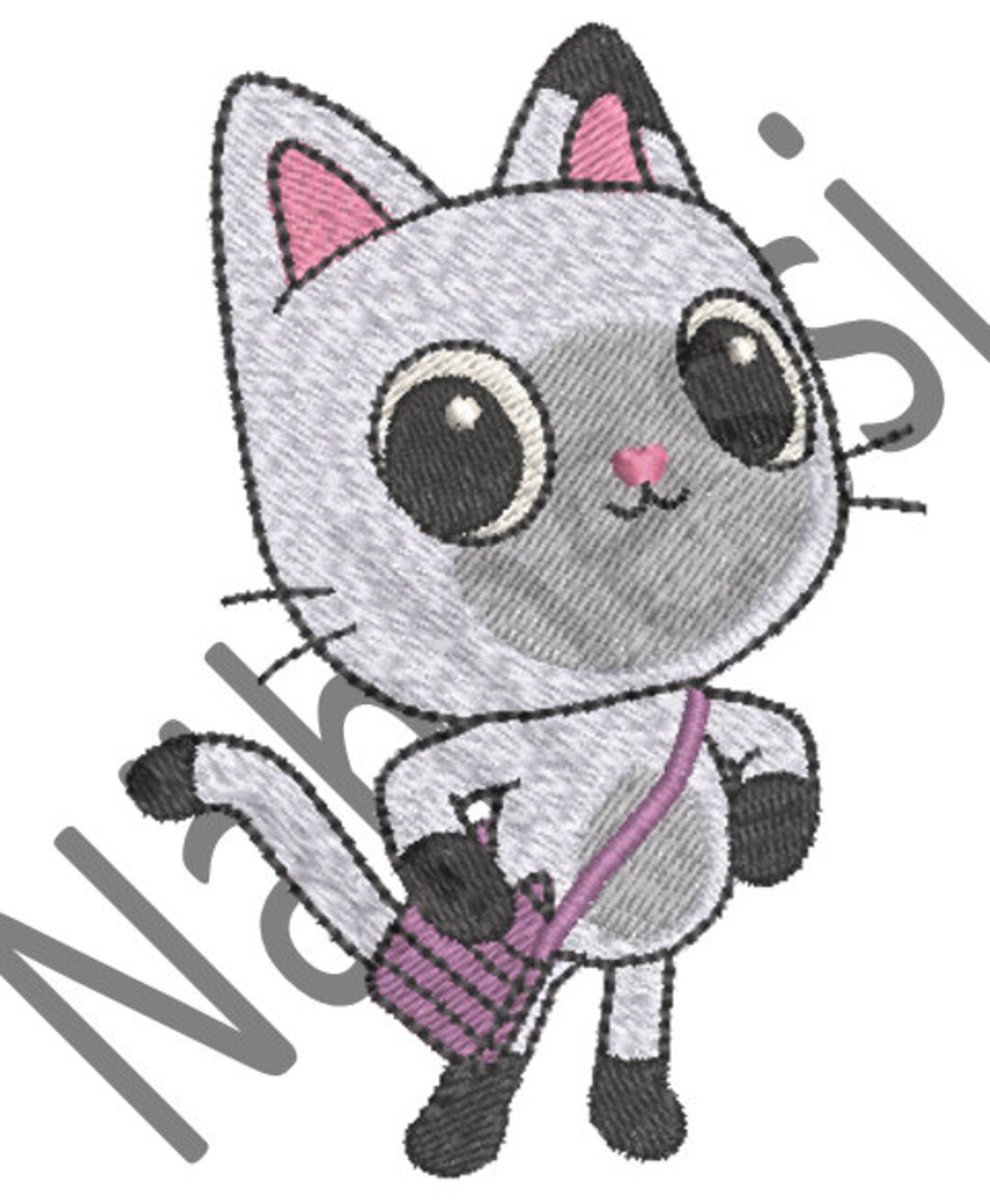 Embroidery File Pandy Cat 10x10 Frame - Etsy