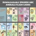 Alphabet Spanish Animals Cards Instant Download, Flash Cards ...