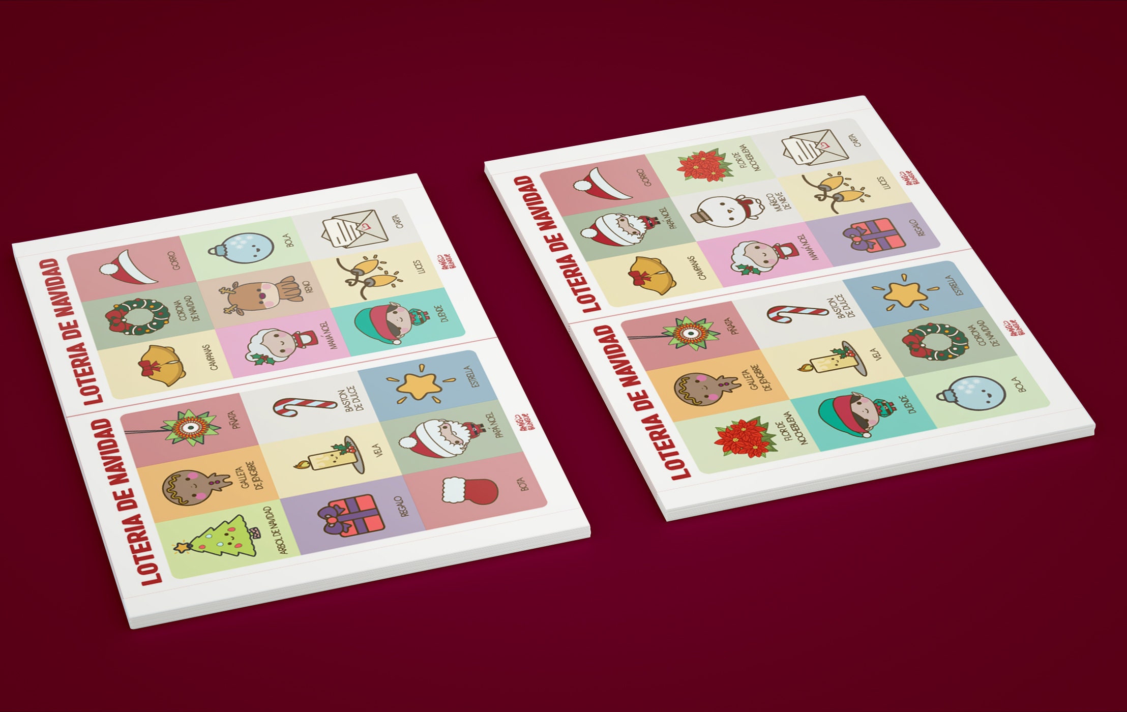 Christmas Loteria, Loteria De Navidad. - Spanish Resource - Etsy