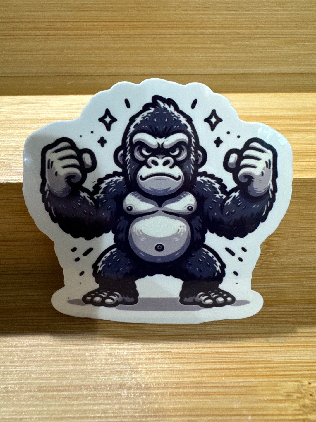 King Kong Black and White Sticker - Etsy