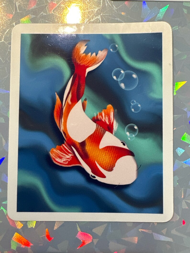 Koi Fish Sticker - Etsy
