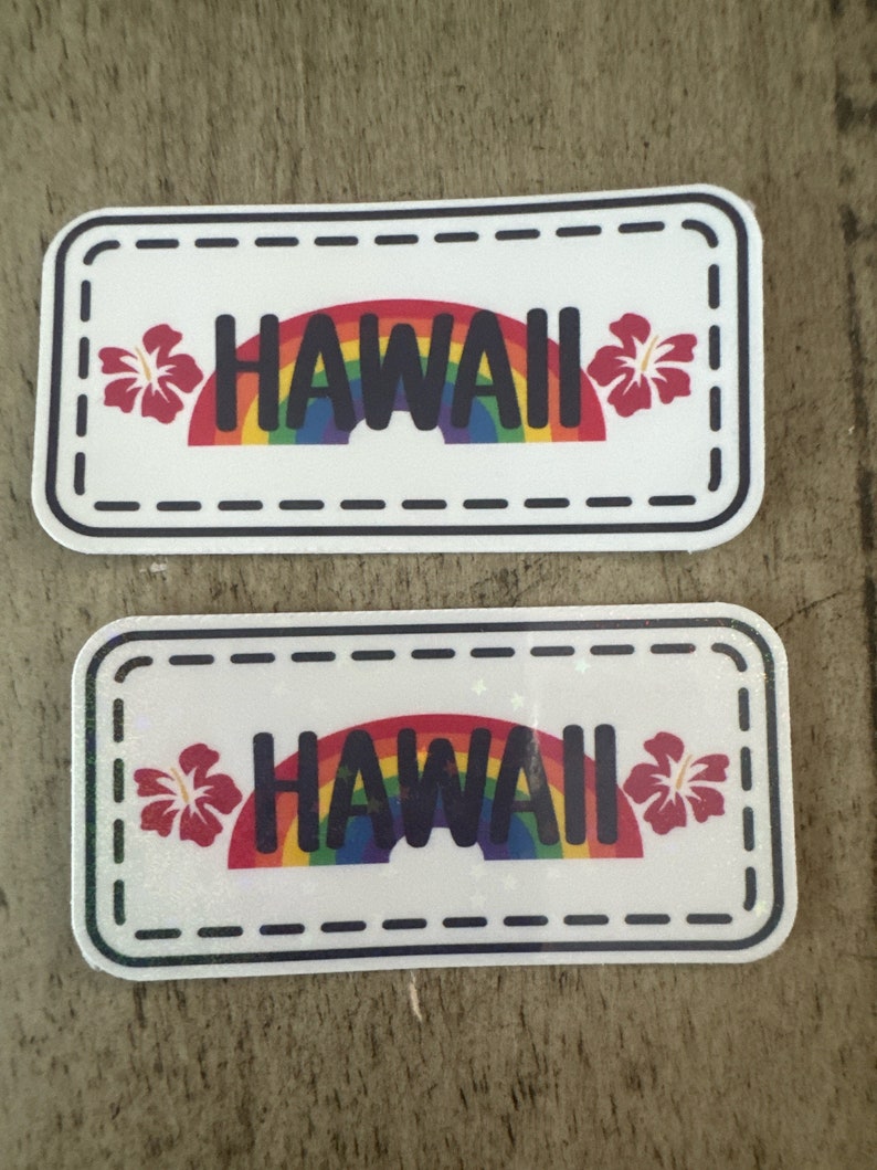 License Plate Aloha/hawaii/fuck off Colors Sticker - Etsy