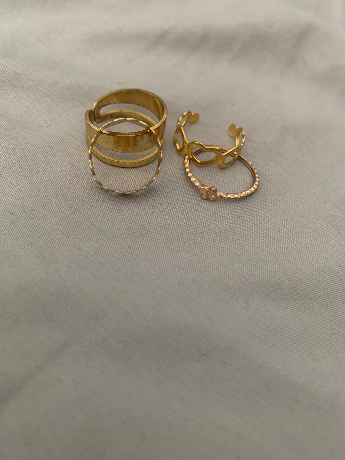 4 Cute Gold Rings - Etsy